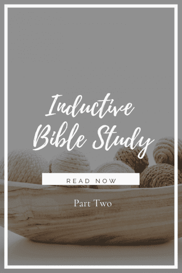 Inductive Bible Study - Bible Verse Interpretation