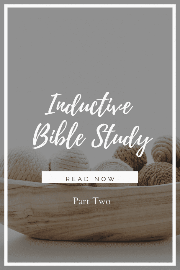 Inductive Bible Study - Bible Verse Interpretation